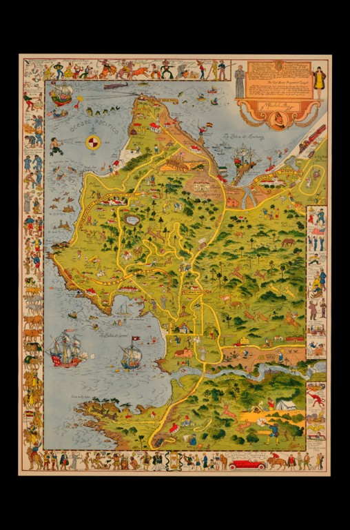 California's Playground Monterey Peninsula | La Jolla Map Museum