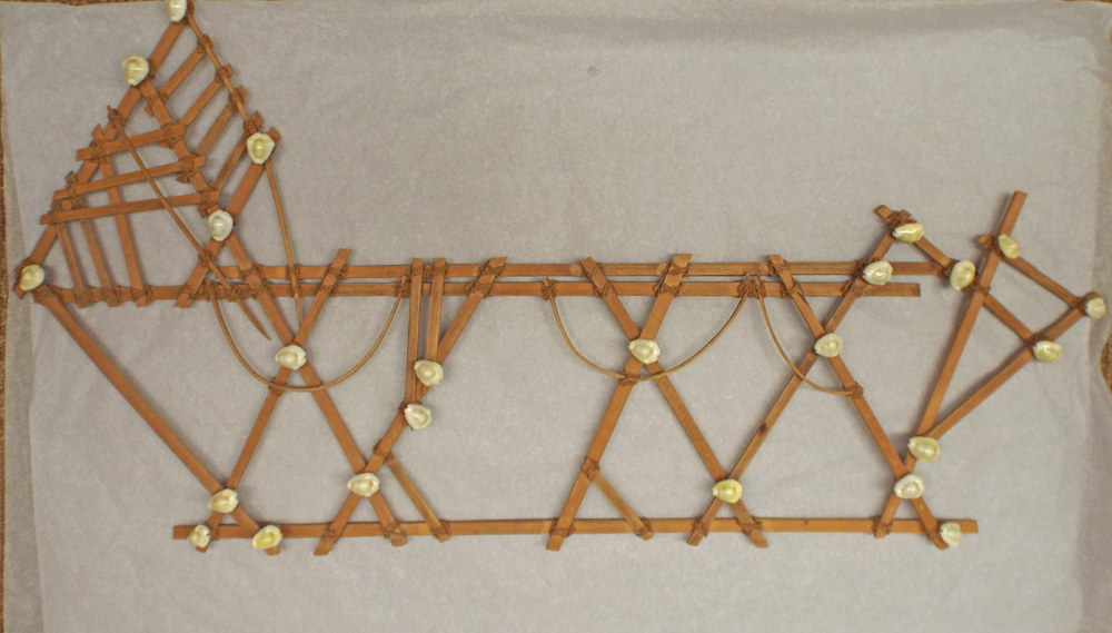 Marshall Islands Navigation Chart - "Meddo" Sea Chart | La Jolla Map Museum